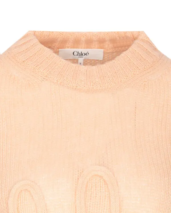 Chloé Elbow-sleeved Logo Sweater - No