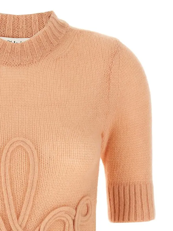 Chloé Elbow-sleeved Logo Sweater - No