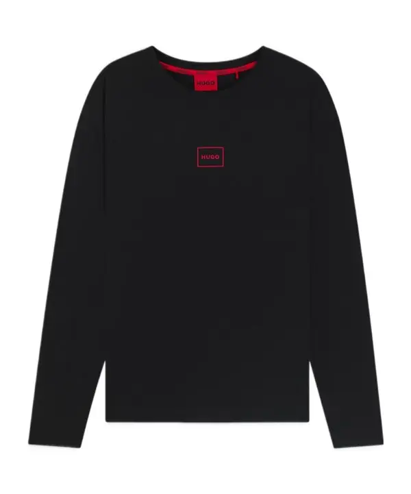 Hugo Boss Stretch-cotton T-shirt With Logo Print