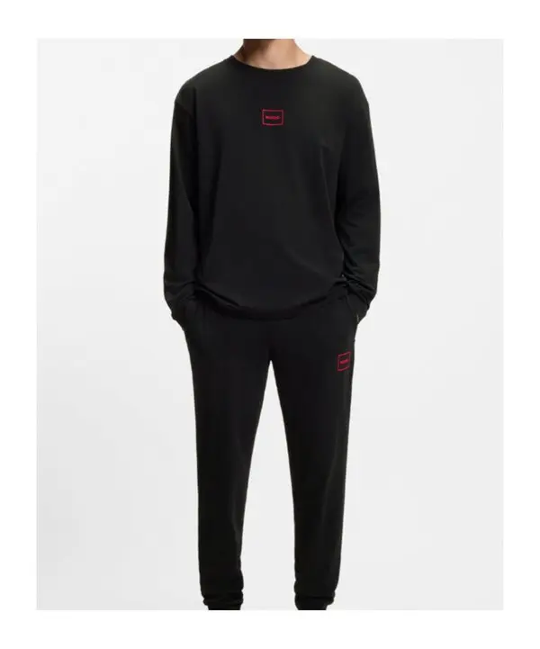 Hugo Boss Stretch-cotton T-shirt With Logo Print