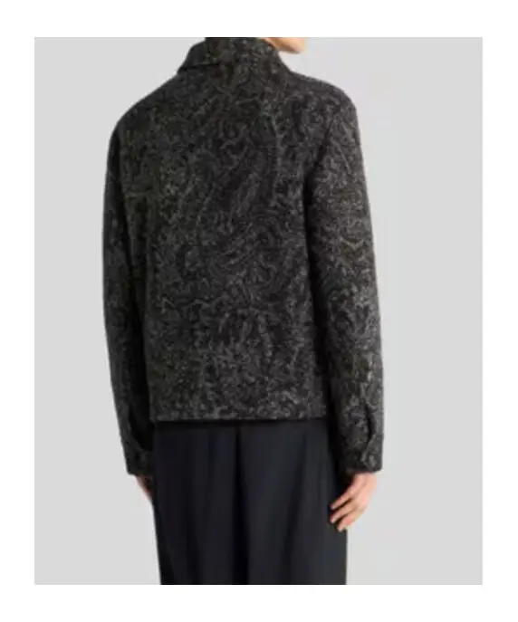 Etro Wool-blend Jacquard Zip-up Bomber Jacket