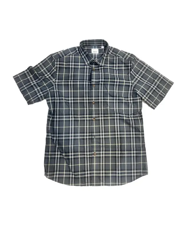 Burberry Short Sleeve Shirt - Dark Gray