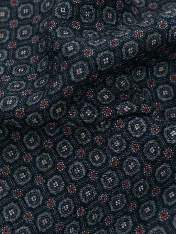 Brunello Cucinelli All-over Graphic-print Handkerchief - Black