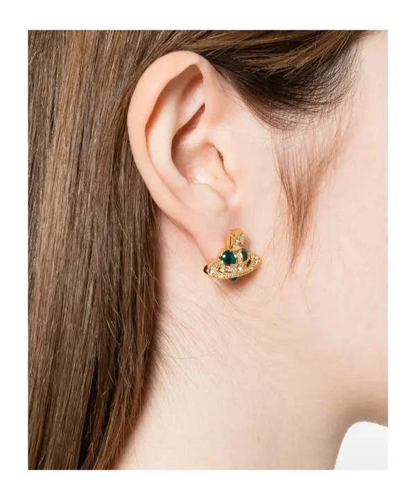VIVIENNE WESTWOOD Diamante Heart Orb Earrings