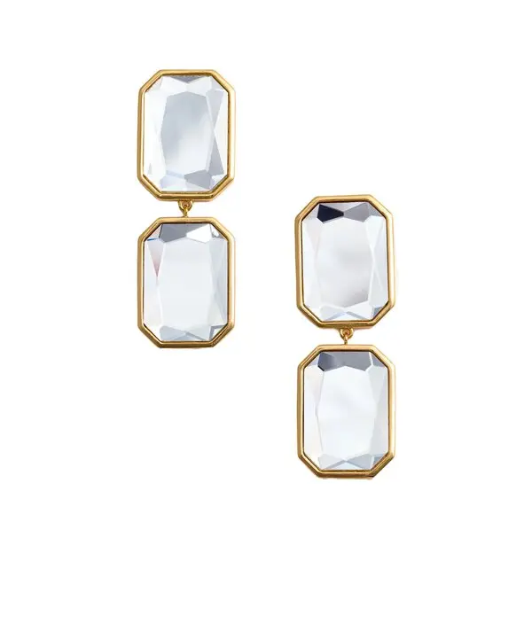 SELF-PORTRAIT Tiered Drop Earrings - Gold