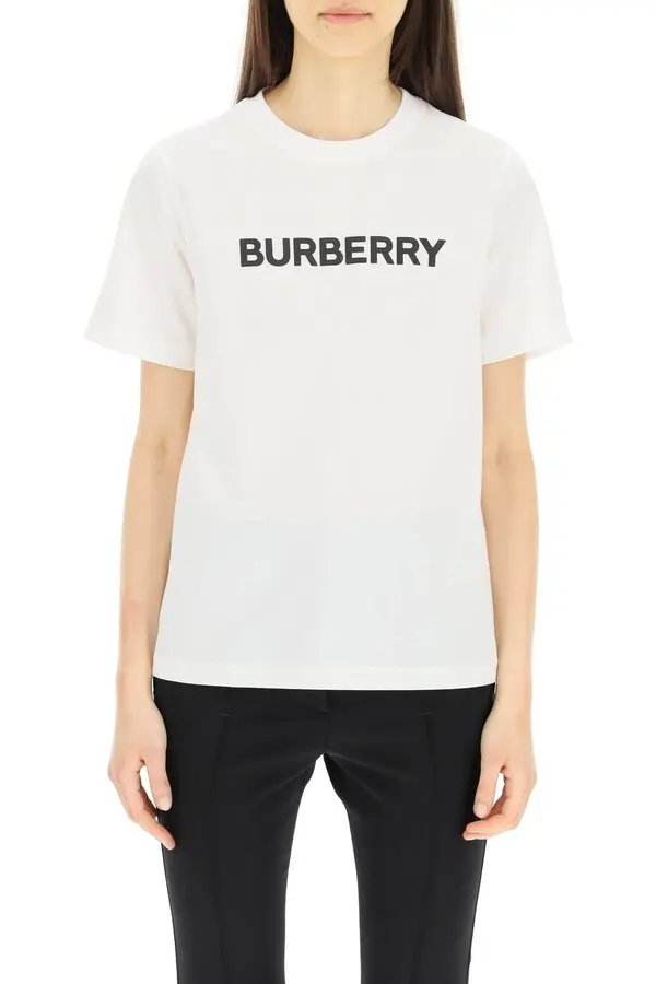 Burberry Logo Print Crewneck T-shirt - White