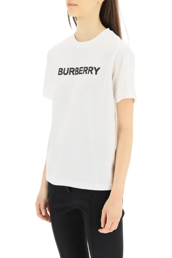 Burberry Logo Print Crewneck T-shirt - White