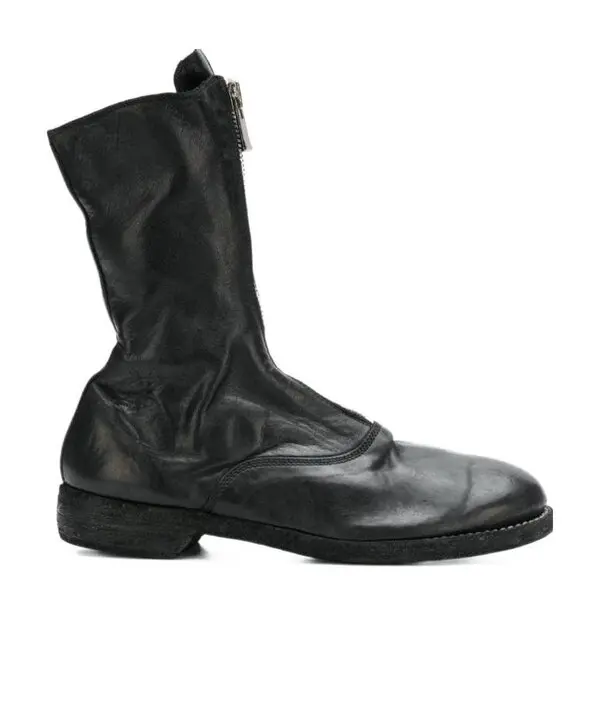 Guidi Front Zipper Ankle Boots