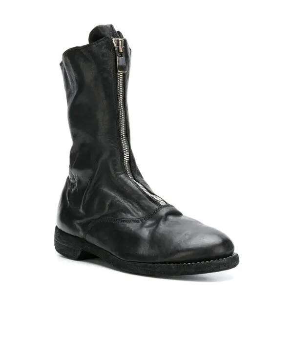 Guidi Front Zipper Ankle Boots