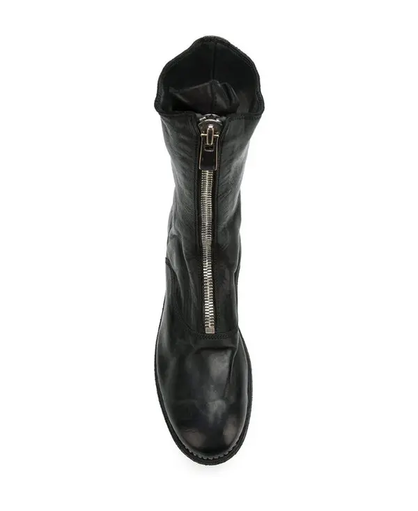 Guidi Front Zipper Ankle Boots