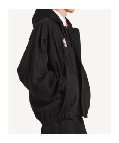Balenciaga Nba Logo Hooded Jacket