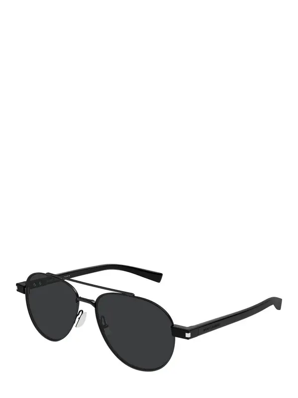 Saint Laurent Aviator Frame Sunglasses - Black
