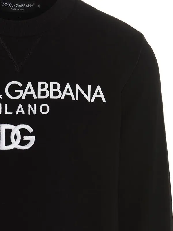 Dolce & Gabbana Logo Embroidered Crewneck Sweatshirt