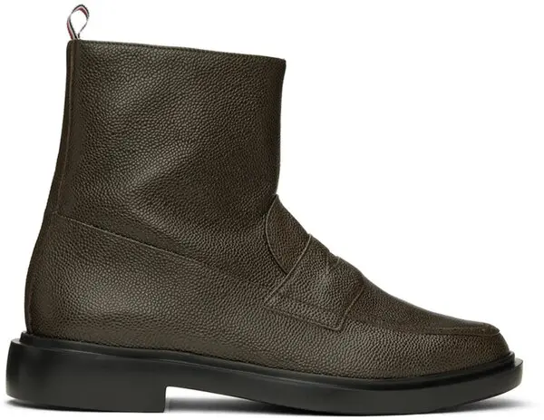 Thom Browne Leather Ankle Boots
