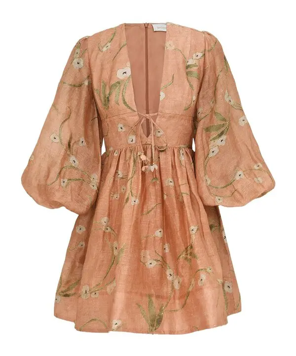 Zimmermann Illuminate Drawn Mini Dress