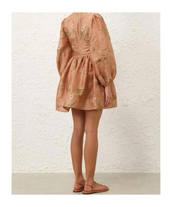 Zimmermann Illuminate Drawn Mini Dress