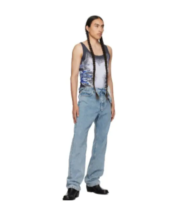 Y/project Sleeveless Graphic Print Top