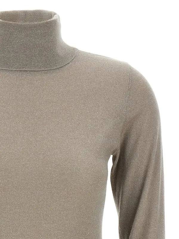 Brunello Cucinelli Ribbed Knit Turtleneck Jumper