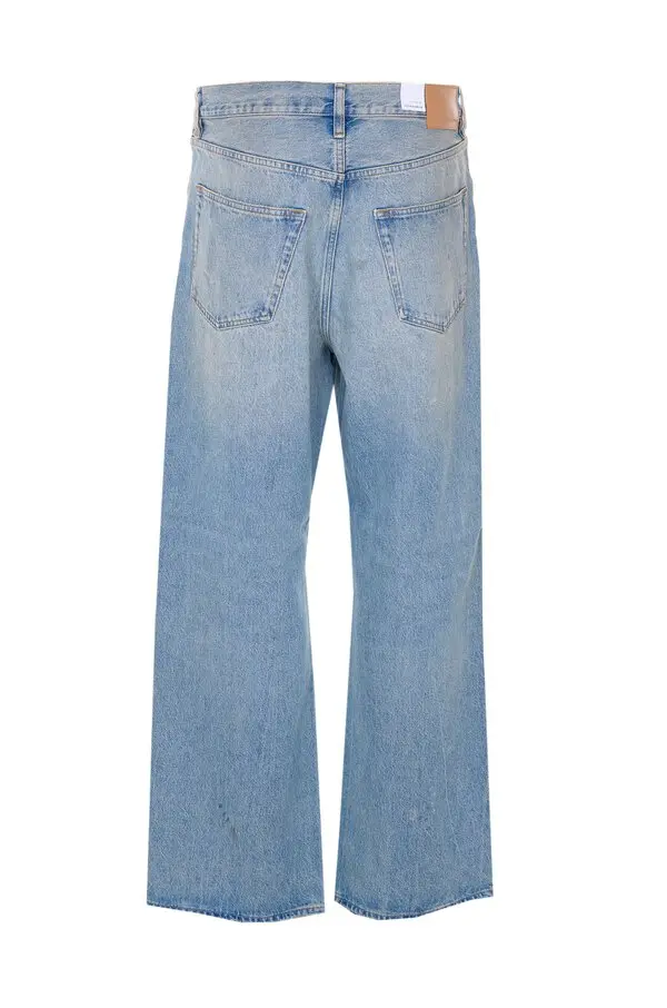SUNFLOWER Worn Painted Straight-leg Jeans