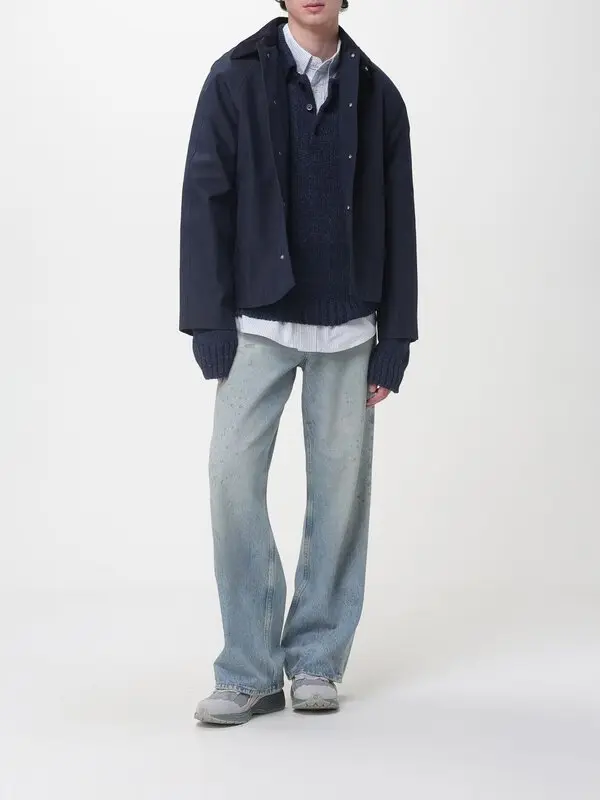 SUNFLOWER Worn Painted Straight-leg Jeans