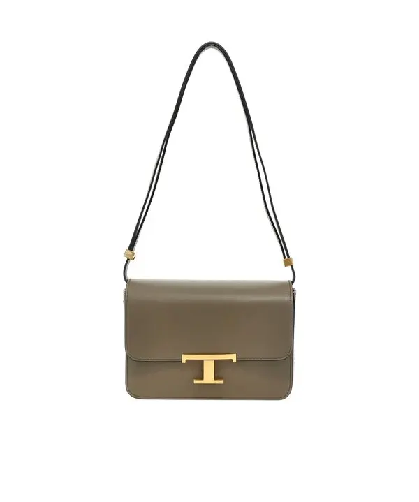 TOD'S Timeless Logo Plaque Crossbody Bag