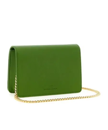 Elisabetta Franchi Logo Detail Shoulder Bag - Green