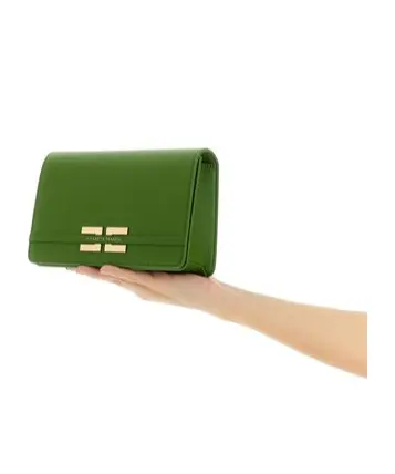 Elisabetta Franchi Logo Detail Shoulder Bag - Green