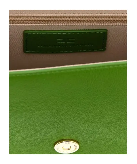 Elisabetta Franchi Logo Detail Shoulder Bag - Green