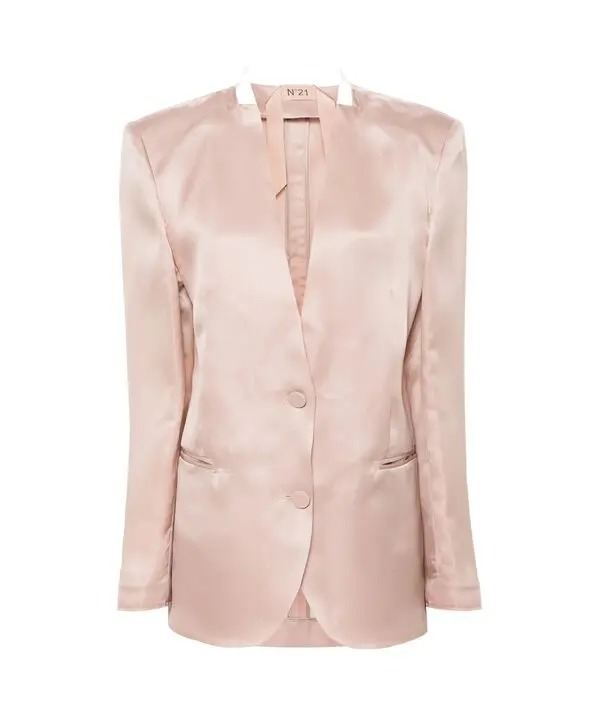 N.21 Single-breasted Silk Blazer - Rose Pink