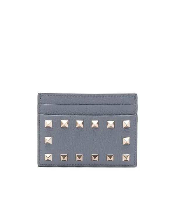 Valentino Garavani Rockstud Cardholder - Gray