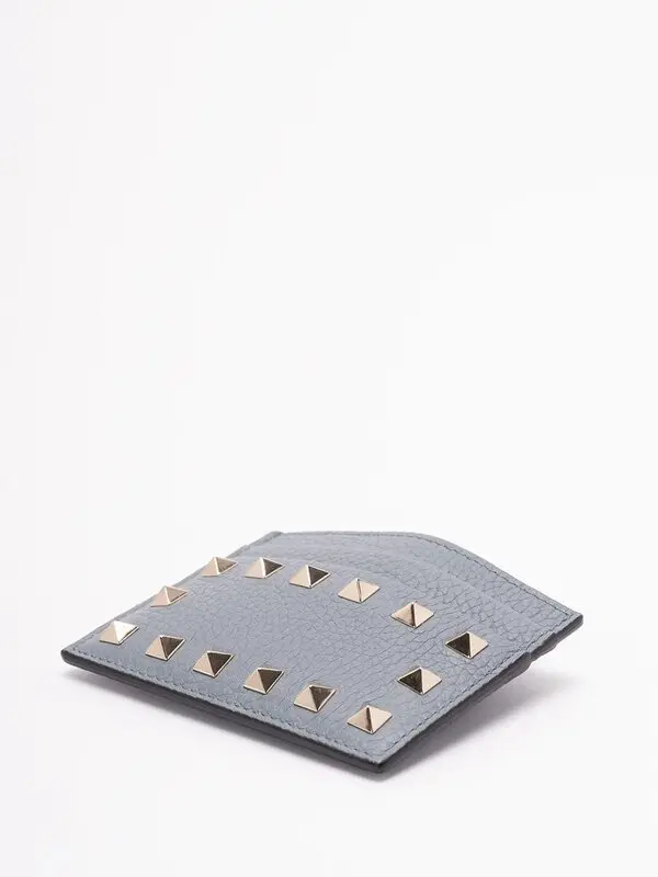 Valentino Garavani Rockstud Cardholder - Gray