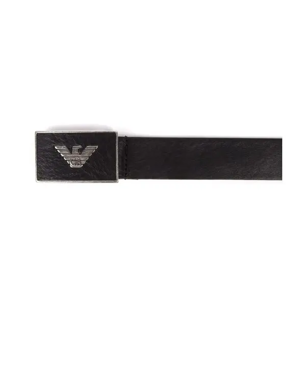 Emporio Armani Logo Plaque Belt