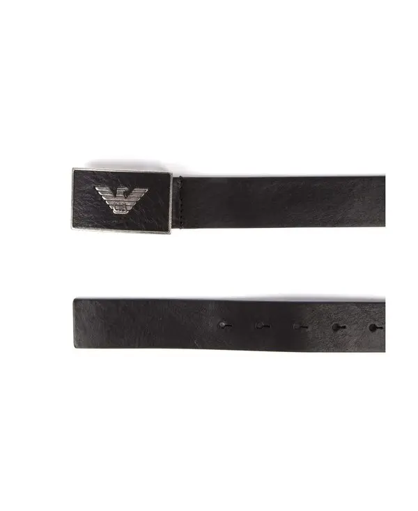 Emporio Armani Logo Plaque Belt