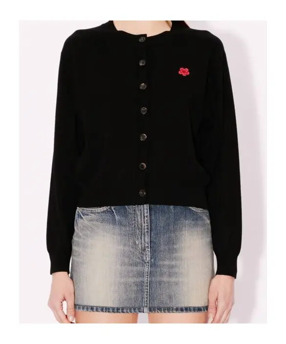 Kenzo Logo Embroidery Cardigan