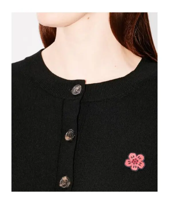 Kenzo Logo Embroidery Cardigan