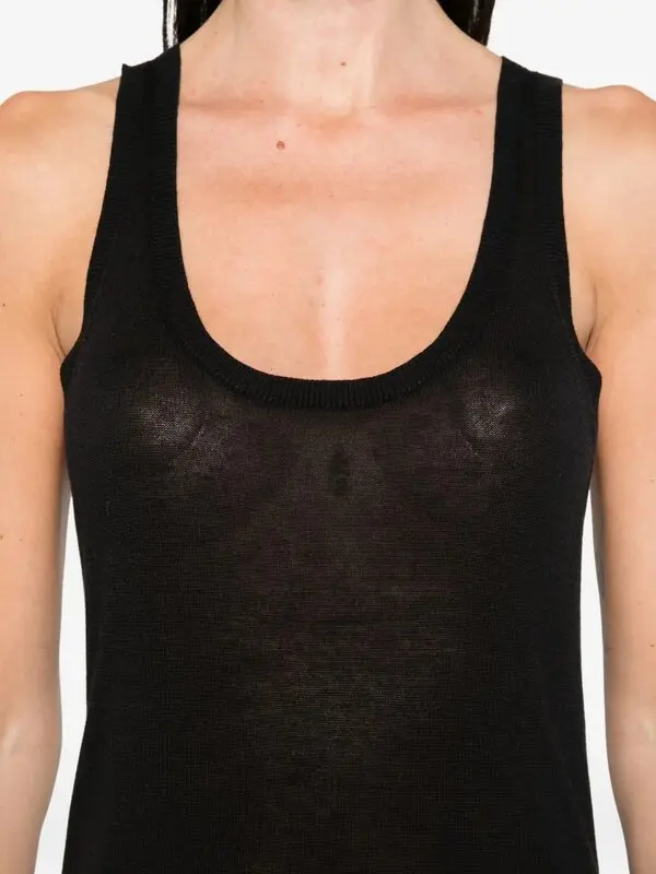 TOTEME Scoop Neck Ribbed Tank Top