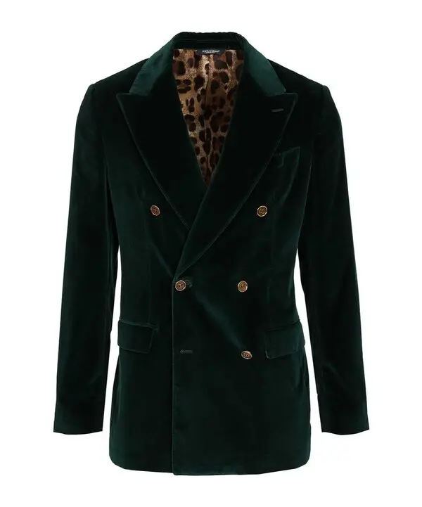 Dolce & Gabbana Velvet Double-breasted Blazer