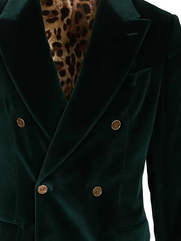 Dolce & Gabbana Velvet Double-breasted Blazer