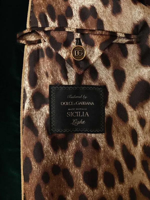 Dolce & Gabbana Velvet Double-breasted Blazer