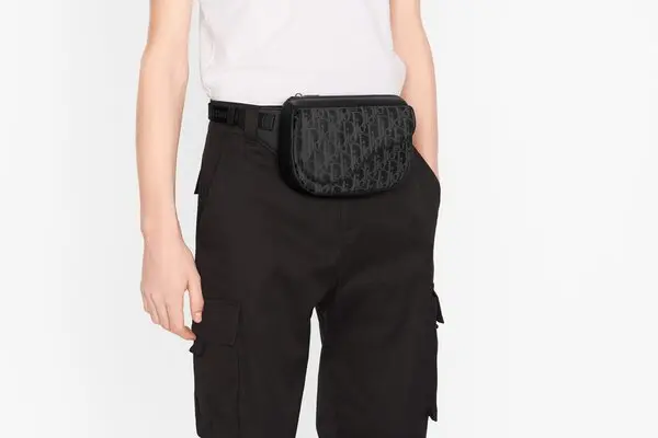 Dior Monogrammed Emblem Pocket Waist Bag