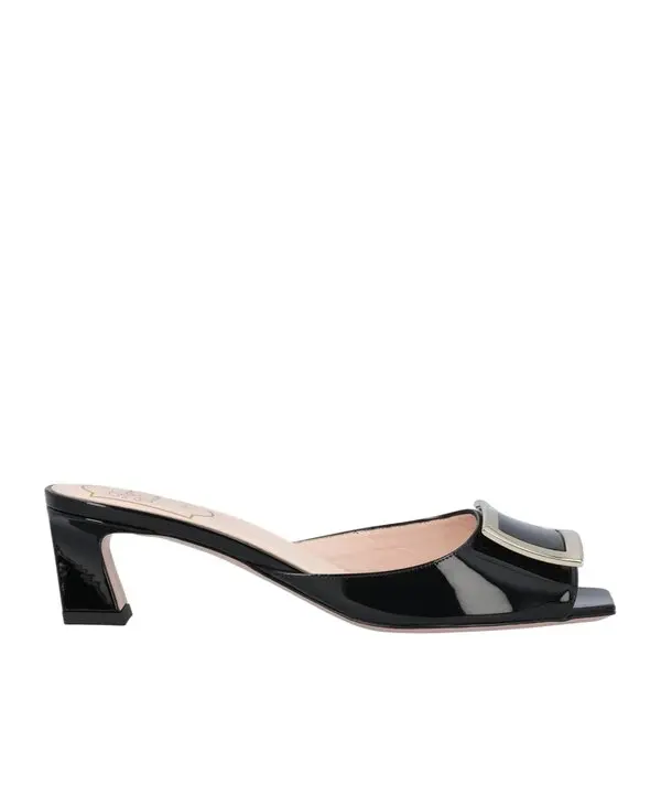 ROGER VIVIER Open-toe Slip-on Mules With Logo Detail