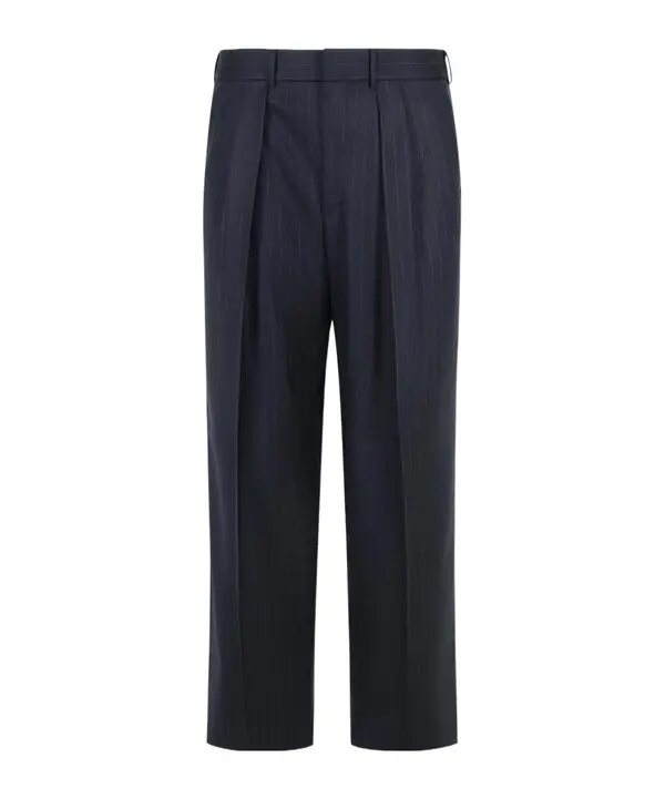 TOM FORD Belt Loop Casual Pants With Pleating - Black