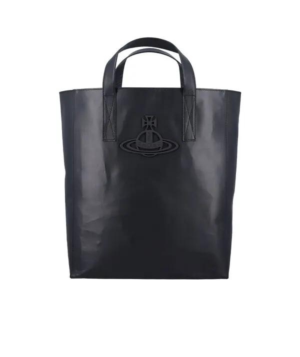 VIVIENNE WESTWOOD Sarah Medium Tote Bag - Black