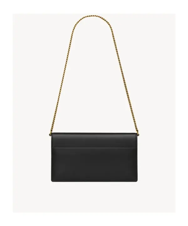 Saint Laurent Sunset Foldover Top Clutch Bag