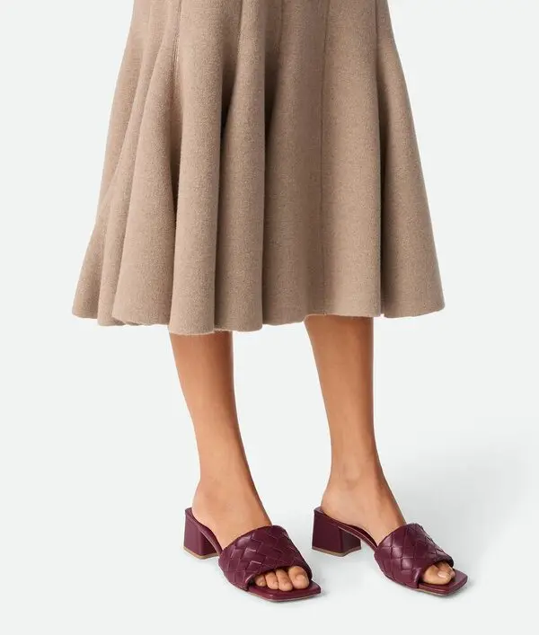 Bottega Veneta Parco Intrecciato Heeled Sandals - Brown