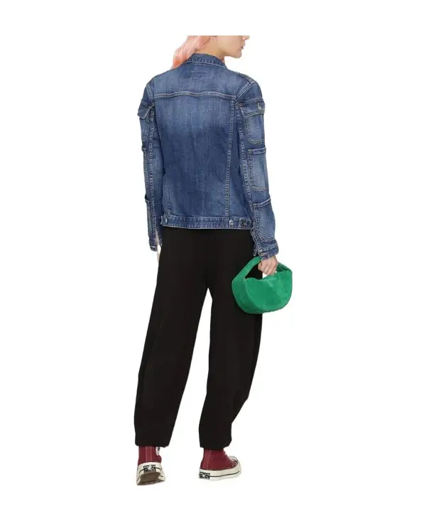 Dsquared2 Buttoned Denim Jacket With Multiple Pockets