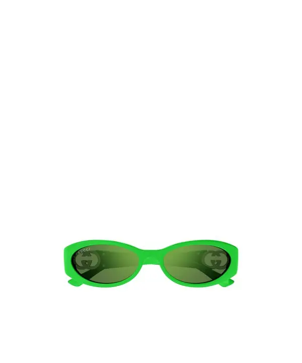 Gucci Oval Frame Sunglasses - Green