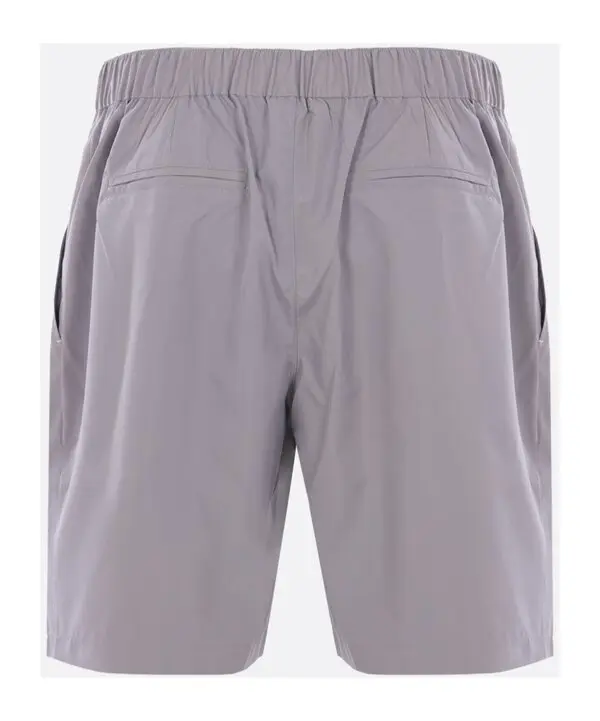 Brunello Cucinelli Logo Detailed Bermuda Shorts - Gray