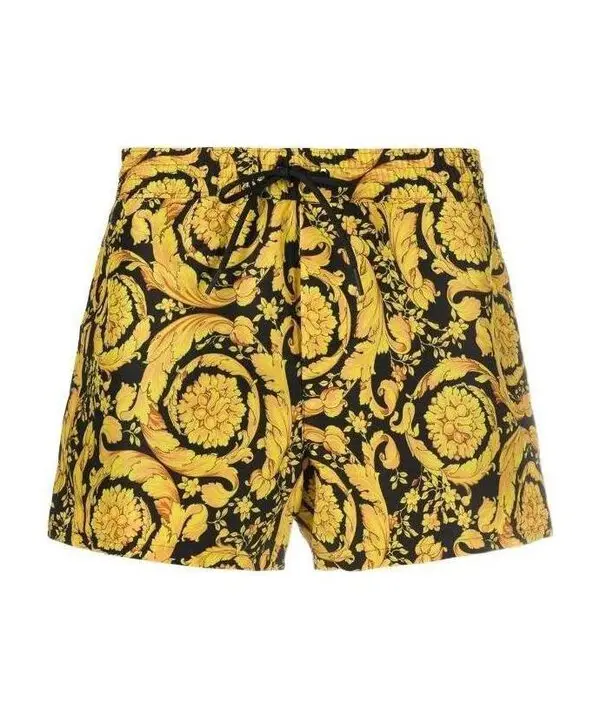 Versace Barocco Printed Swim Shorts - Multicolor