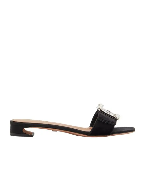 Dolce & Gabbana Crystal Embellished Slide Sandals